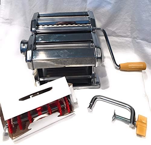 Amazon.com: Marcato Atlas 150 OMC Stainless Steel Chrome Pasta Machine ...