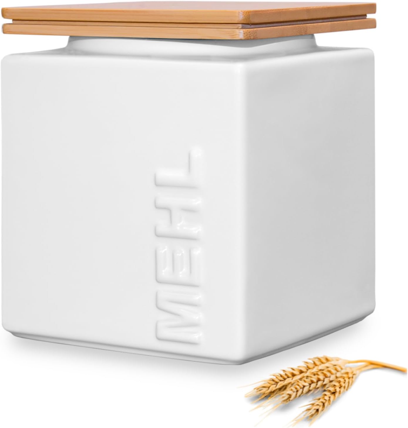 HWG-Home® - Mehl Aufbewahrung Luftdicht 1kg - für lange Haltbarkeit - Design Mehlbehälter und ...