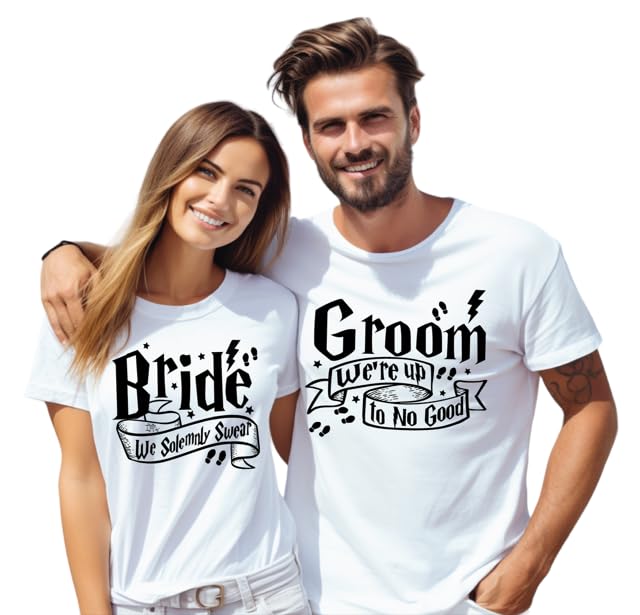 Amazon.com: Bride and groom shirts, Couples matching vacation shirts ...