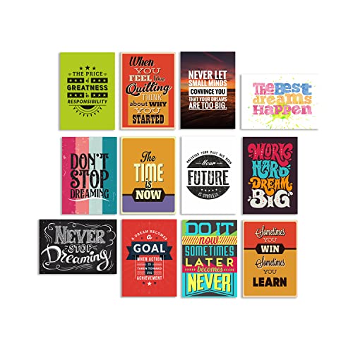 PAPER PLANE DESIGN Inspirational Motivational Wall Abstract Poster set ...