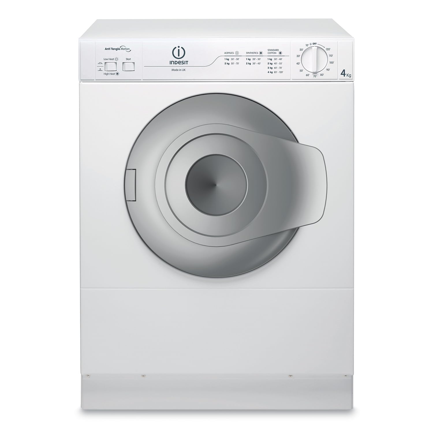 Indesit 4kg Freestanding Front Vented Tumble Dryer - White : Amazon.co ...