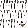 Amazon.com: 100Pcs Mini Plastic Snowman Hand Antler Shaped Tree Branch ...