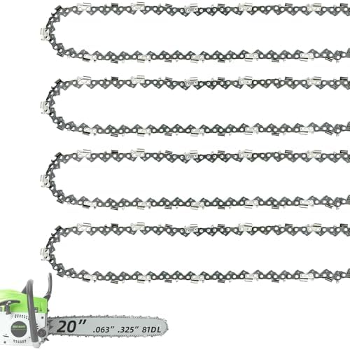 Amazon.com : 4 Packs 20 Inch Chainsaw Chain Fit Stihl .325" Pitch, 063 ...