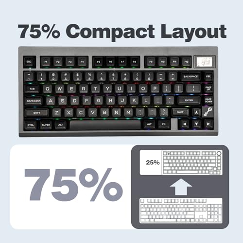 EPOMAKER TH80 PRO V2 Mechanical Keyboard with RGB Screen.Gasket Gaming ...