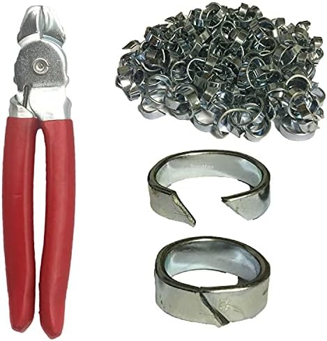 Forrest NETTING CLIP PLIERS + 1,000 hog rings, fencing, hog rings, wire ...