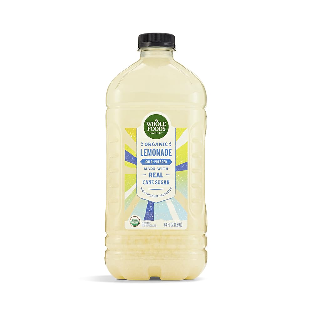 Amazon.com: Whole Foods Market Organic Lemonade, 64 FZ : Grocery ...