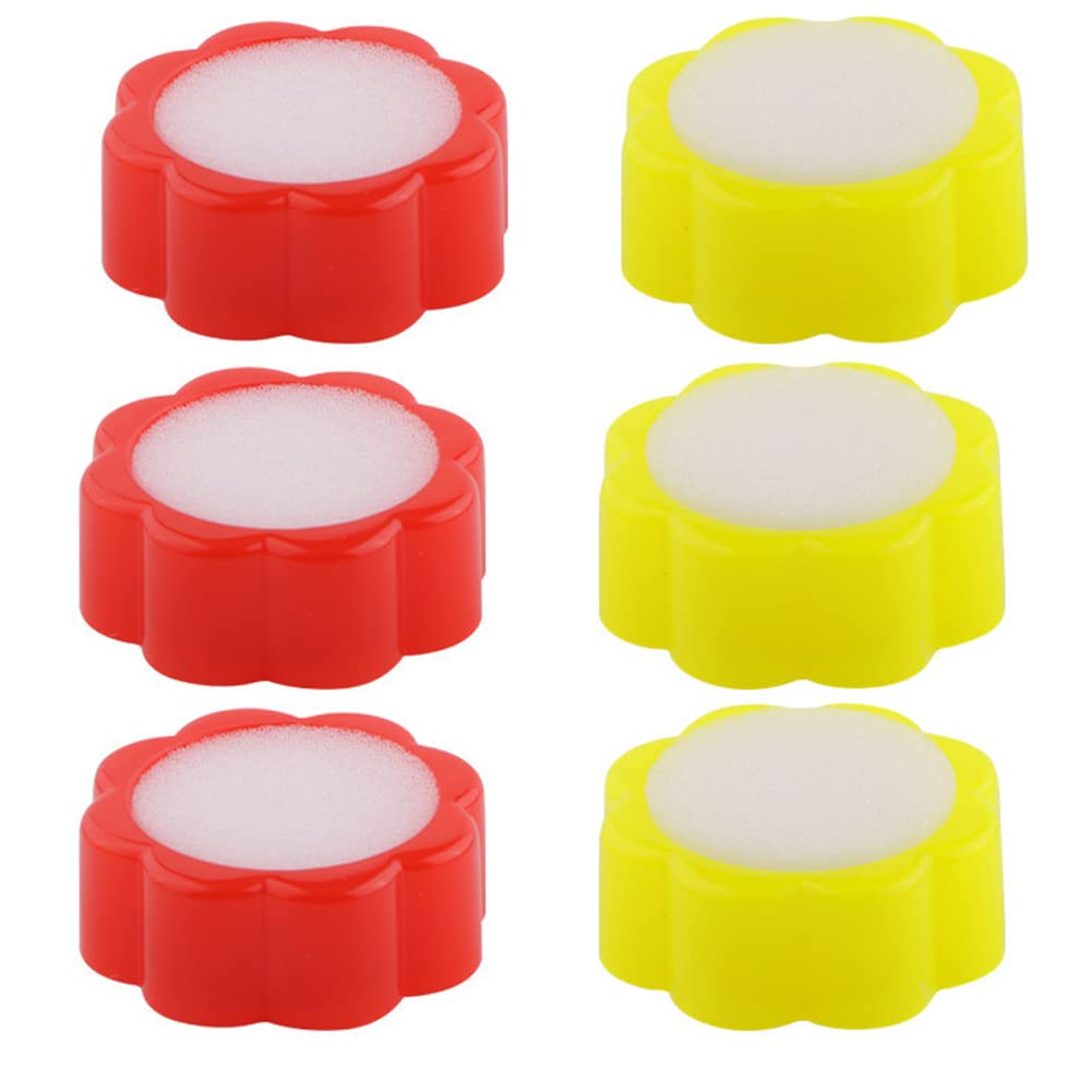 Amazon.com: 6Pcs Flower Shape Finger Wet Sponge with Plastic Case Bank ...