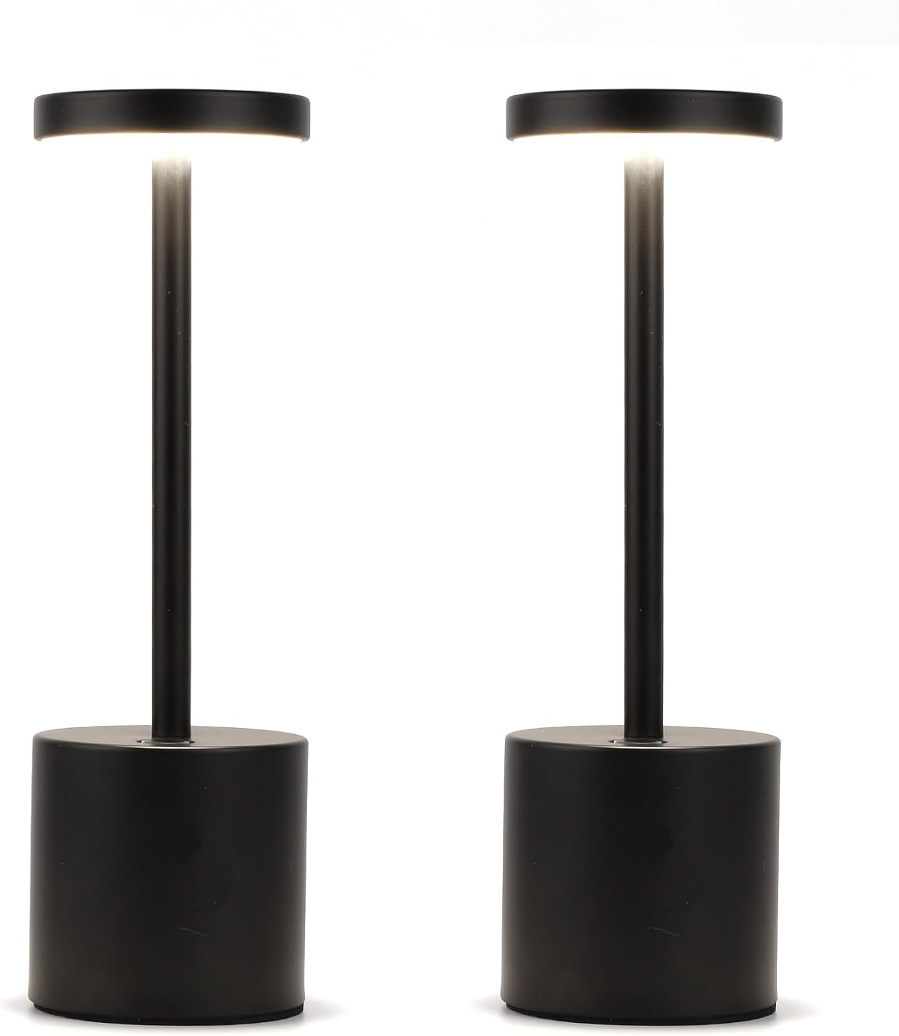 LED Cordless Table Lamp, Rechargeable Battery Operated Lamp, Stepless ...