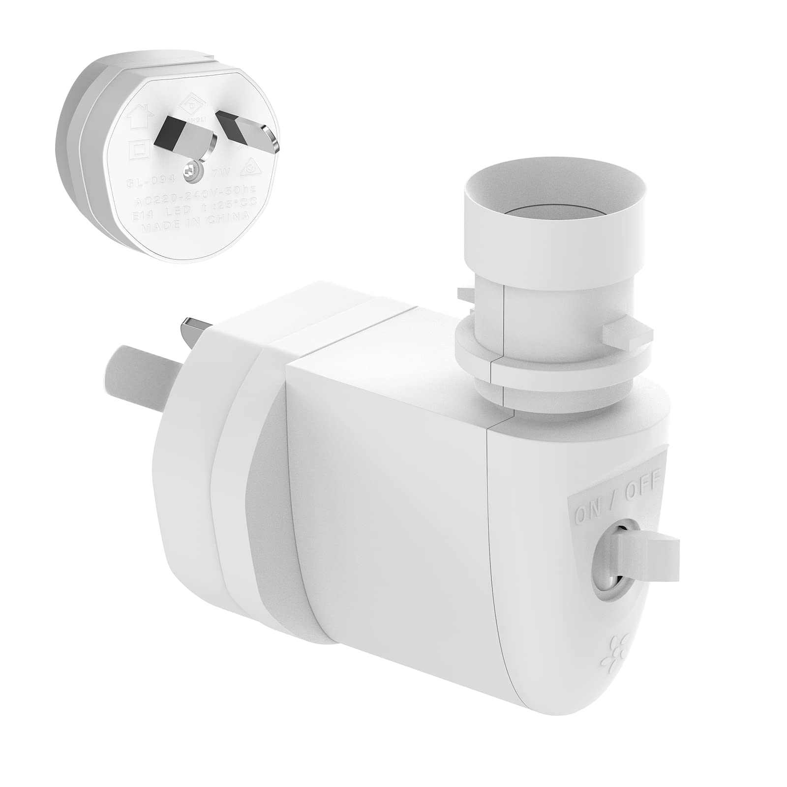Plug in Light Socket, LED Bulb Light Socket Holder, MATCHEASY Outlet to ...