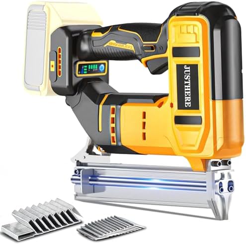18 Gauge Cordless Brad Nailer & Staple Gun for Dewalt 20V MAX Battery ...