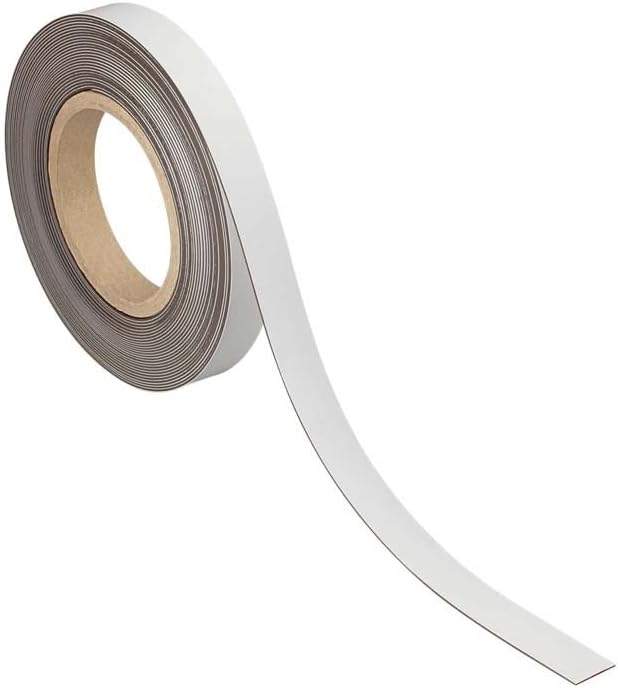 MAUL 10 m x 20 x 1 mm Magnetic Labelling Tape Marking Band – White ...