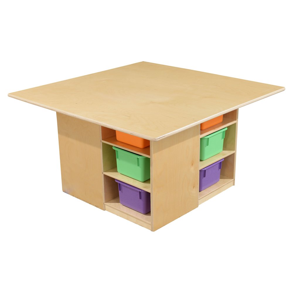 Amazon.com: Wood Designs 85003AP Cubby Table with 12 Assorted Pastel ...