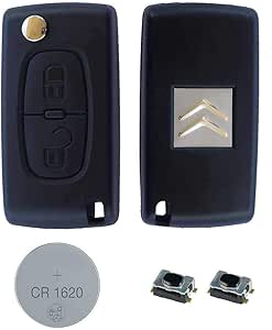 Amazon.com: RKFUK® DIY Repair Kit Replacement 2 Button Remote Car Key ...