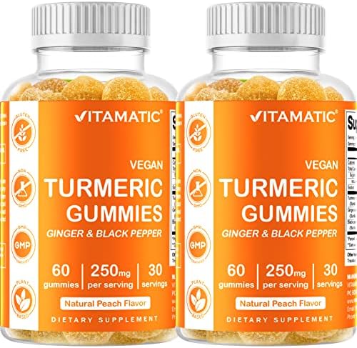 Amazon.com: Turmeric Curcumin and Ginger Gummies with Black Pepper ...