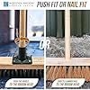Wooden Broom Handle – Multipurpose Garden Broom Shaft, Mop Handle ...