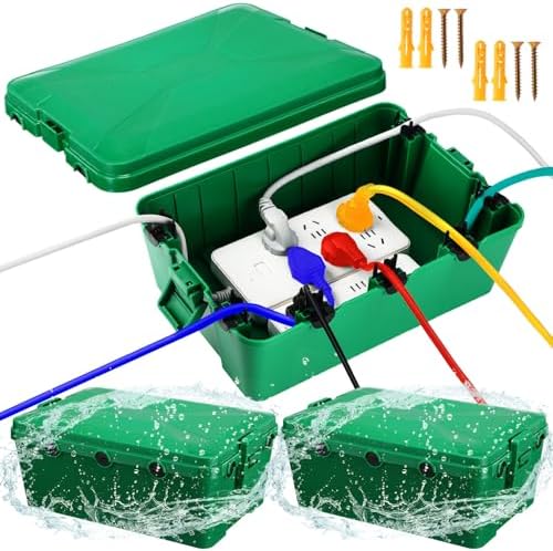 2 Pcs Large Outdoor Electrical Box Waterproof 11x7x4.3 inch Extension ...