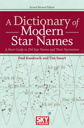 A Dictionary of Modern Star Names: A Short Guide to 254 Star Names and ...