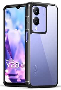 Mr. Case Transparent case with Silicone Frame Back Cover for Vivo Y28 5G | Shockproof ...