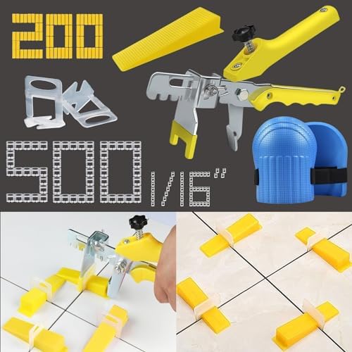 500-Piece Tile Leveling Clips Tiles Leveler Spacers,1.5mm Lippage Free ...