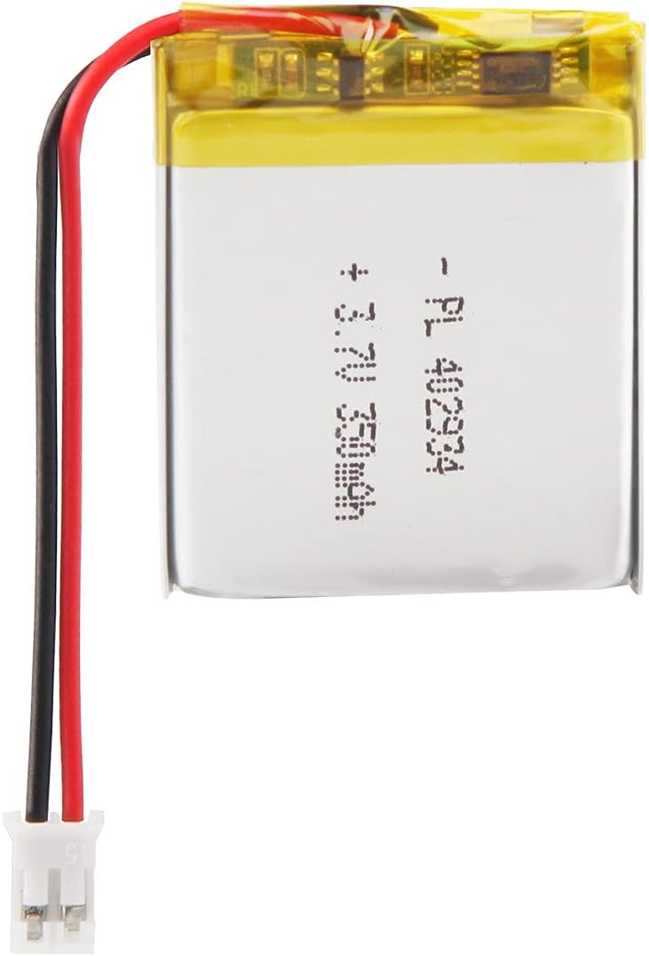 Amazon.com: AKZYTUE 3.7V 350mAh 552829 Lipo battery Rechargeable ...