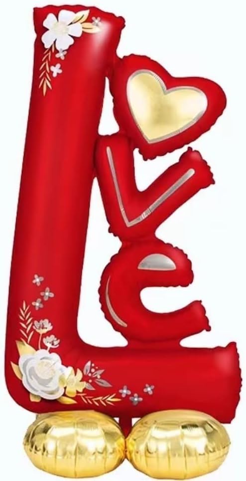 Amazon.com: Standing Love Foil Balloon,Wedding Anniversary Decorations ...