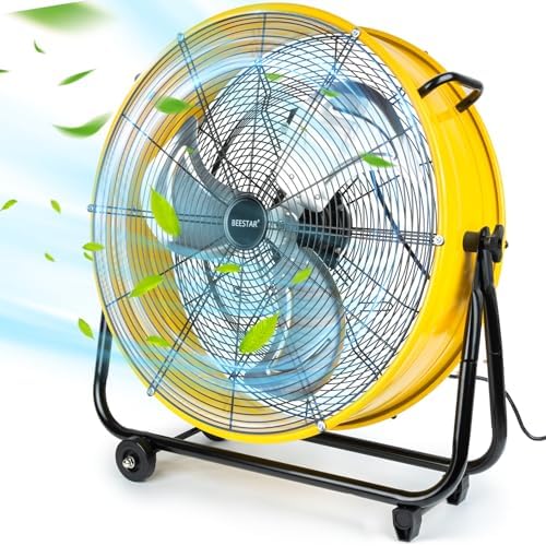 Amazon.com: VIVOSUN Industrial Tilt Drum Fan 24” 8540CFM Heavy Duty ...