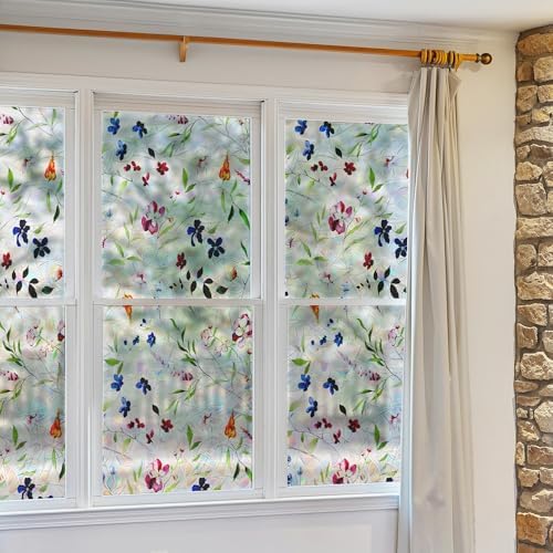 Amazon.com: LEAPHZOT 3D Stained Glass Window Film Static Cling ...