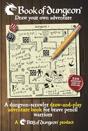Book of Dungeon - A dungeon-scrawler draw-and-play adventure book ...