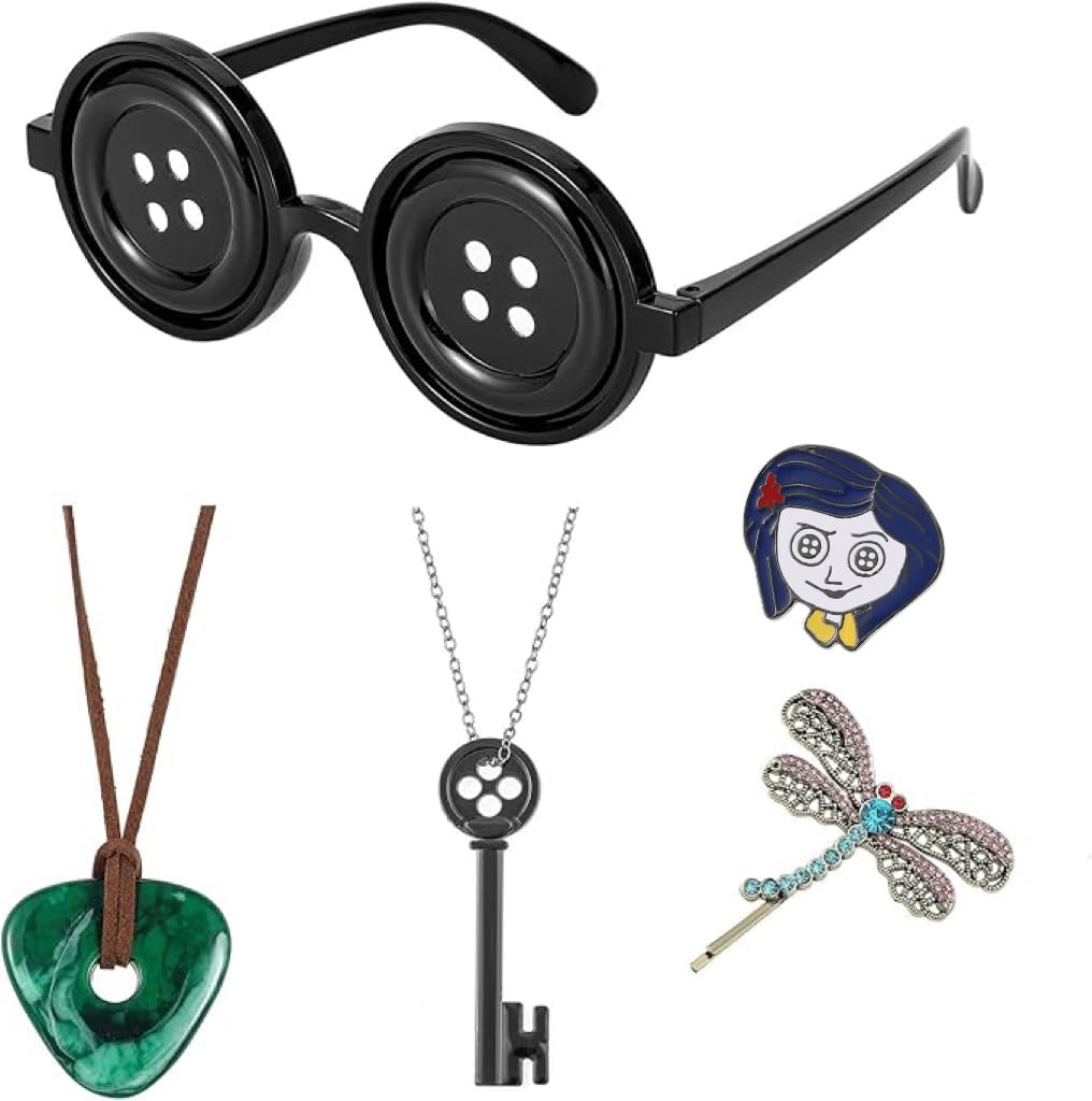 Amazon.com: Halloween Cosplay Costume Accessories, Coraline Movie Prop ...