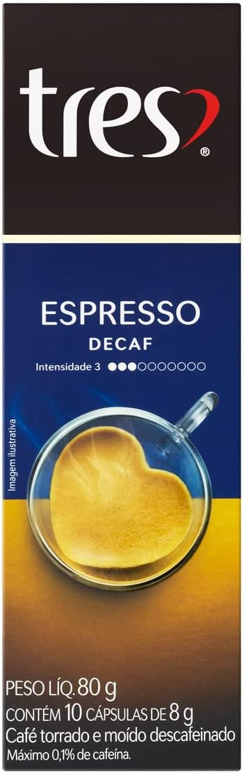 Café Espresso TRES Decaf | Amazon.com.br
