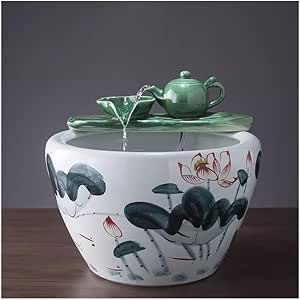 Amazon.co.jp: Clear Bubble Flower Pot Hand Painted Ceramic Circulating ...