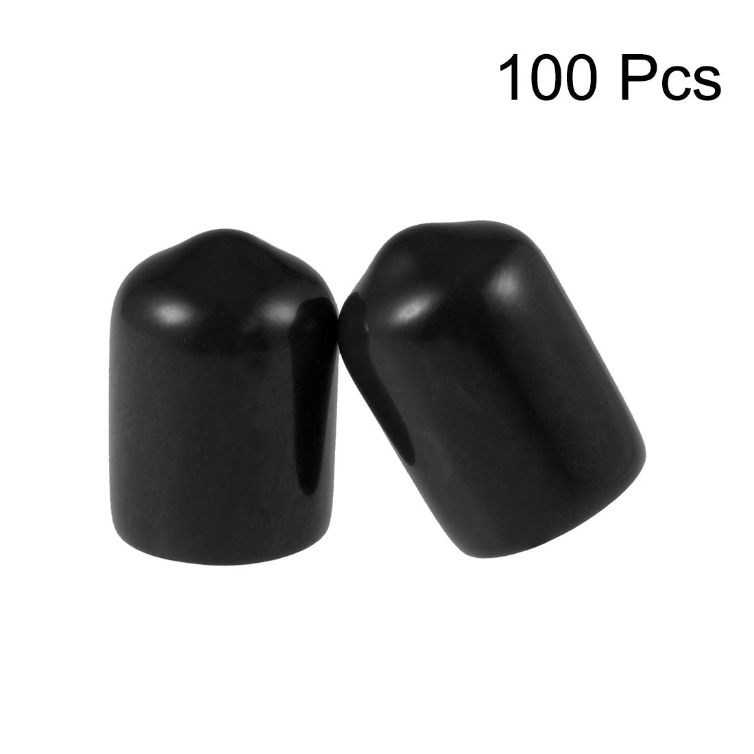Snapklik.com : Uxcell 100pcs Rubber End Caps 3/8-inch