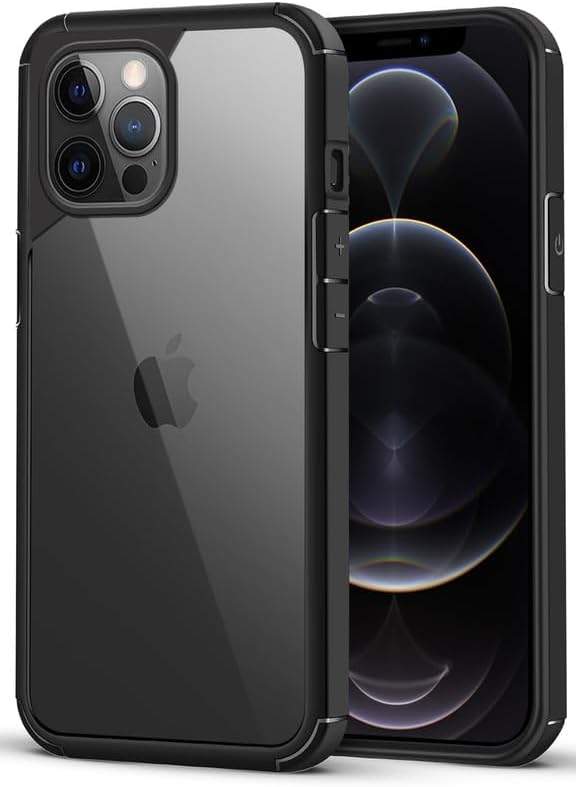 Mr. Case Transparent case with Silicone Frame Back Cover for iPhone 12 ...