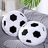 Amazon.com: Jetec 2 Pcs Soccer Pillow Fluffy Soft Throw Cute Soccer ...