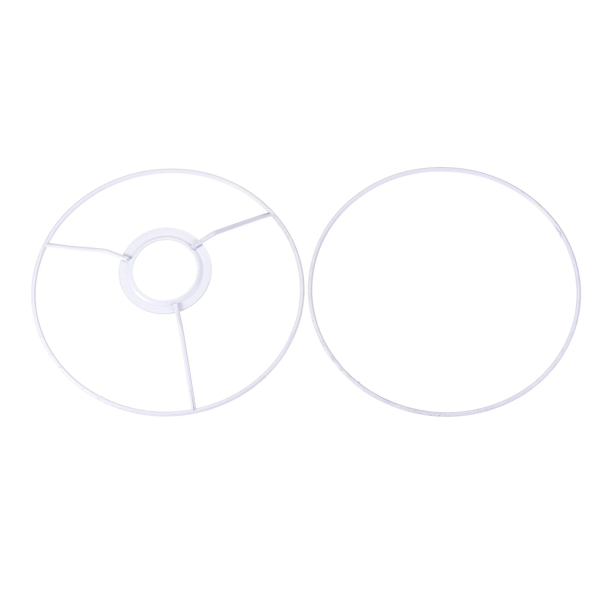 uxcell Lamp Shade Ring, 180mm Dia. Lampshade Holder Frame Ring for E26 ...