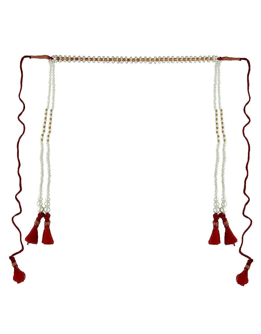 Anuradha PLUS® White Colour Styled with Pearls Traditional ...
