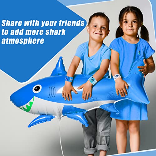 36 Pieces Shark Slap Bracelets for Kids Shark Party Favors Under The ...