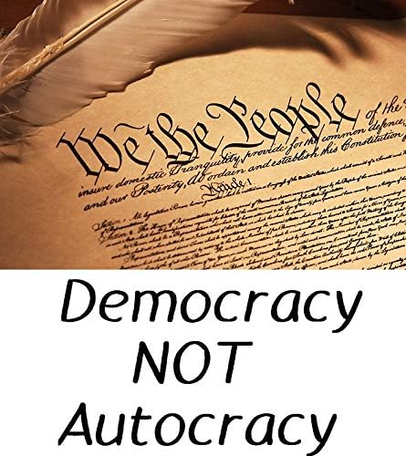 Amazon.com: Democracy NOT Autocracy Vinyl Decal Wall Laptop Bumper ...