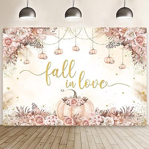 Amazon.com : MEHOFOND 7x5ft Fall in Love Backdrop Boho Wedding Bridal ...