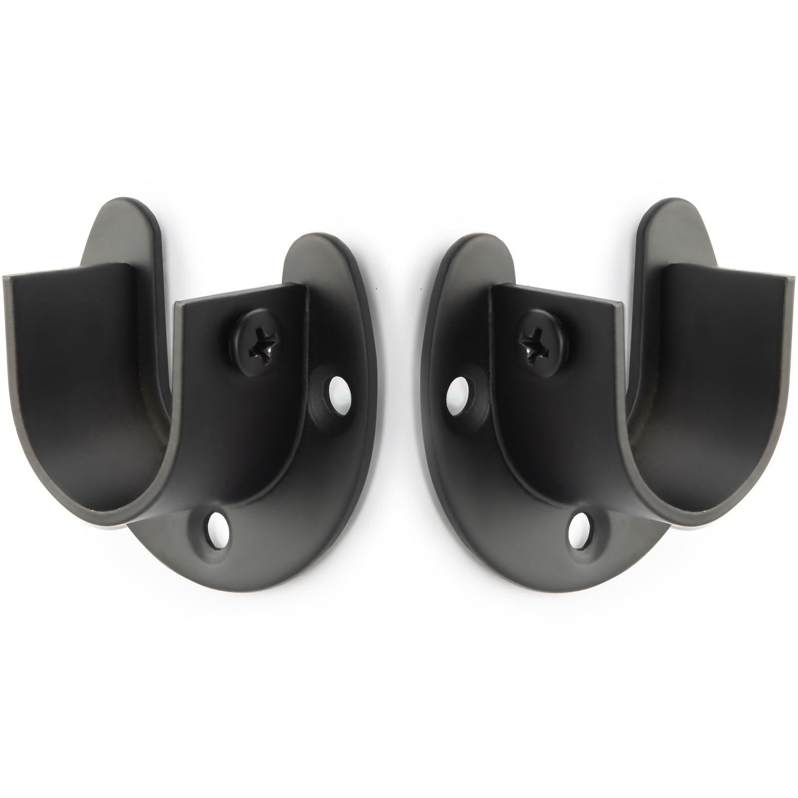 Snapklik.com : KOVOSCH 2 Pack Stainless Steel Closet Rod Brackets, 1 ...