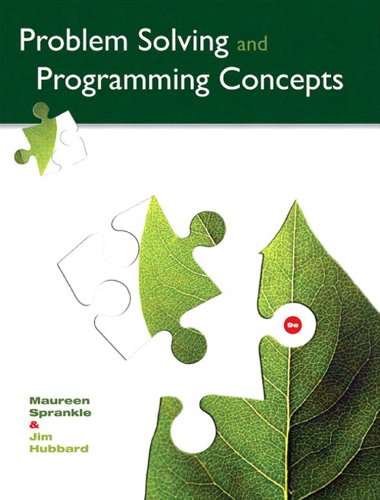 Amazon.com: Problem Solving and Programming Concepts eBook : Sprankle, Maureen, Hubbard, Jim ...