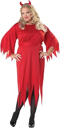 Amazon.com: Seasons Halloween Costume Sultry Devil Adult Plus Costume : Clothing, Shoes & Jewelry