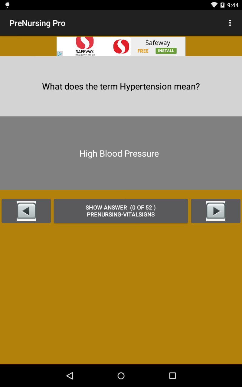 PreNursing Flashcards Pro - App on Amazon Appstore