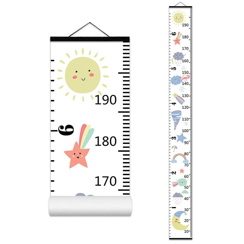 Buy Baby Height Growth Chart Ruler, Height Chart for Kids, Wall Hanging ...