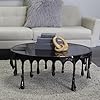 Amazon.com: Deco 79 Aluminum Metal Living Room Coffee Table Drip Table ...