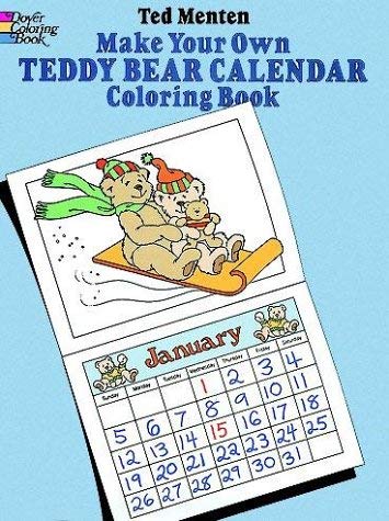 Amazon | Make Your Own Teddy Bear Calendar Coloring Book | Menten, Ted ...