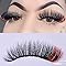 Amazon.com: 1 Pair Black Eyelashes with Red Color on the End, Red Tip ...