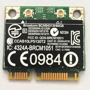 Amazon.co.jp: Broadcom bcm94313hmgb B / G / NワイヤレスWiFi + Bluetooth 4.0 ...