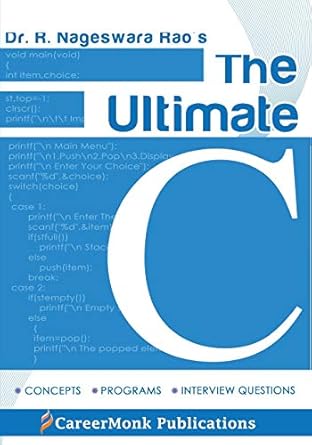 Buy The Ultimate C Book Online at Low Prices in India | The Ultimate C ...
