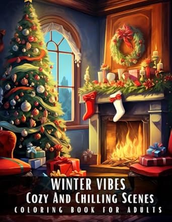 Amazon.com: Winter Vibes Coloring Book for Adults: Stress Relief ...